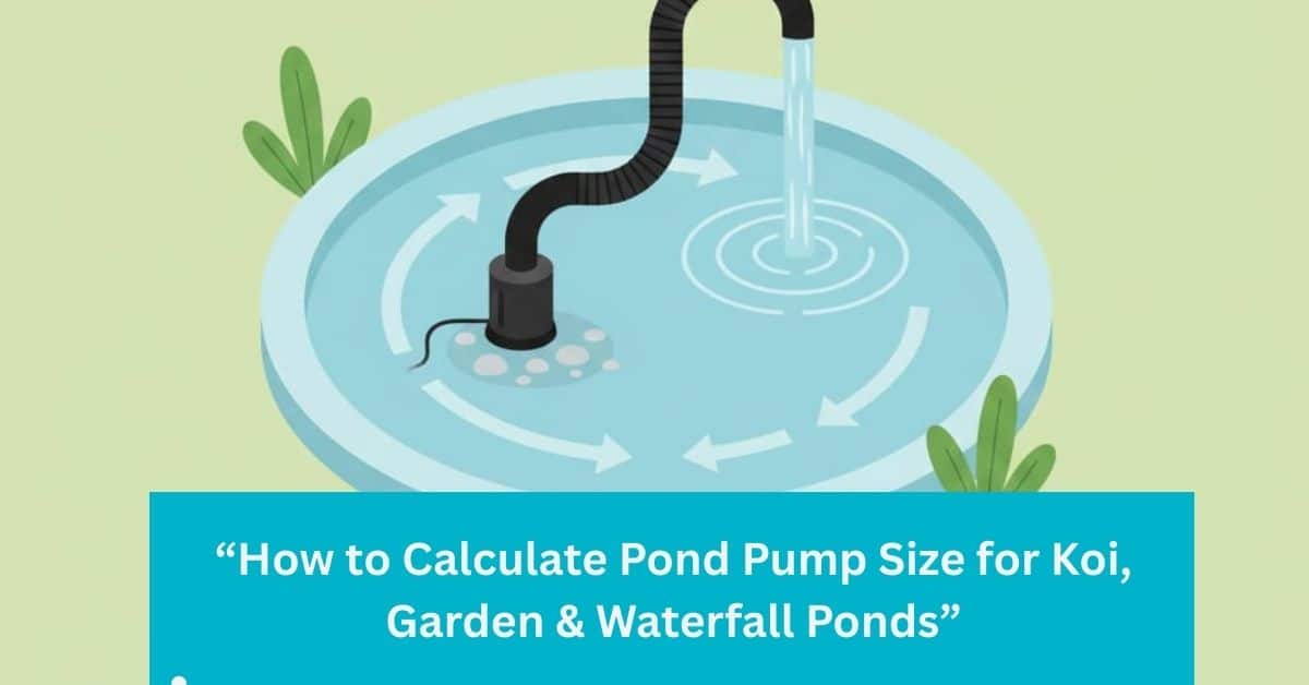 How to Calculate Pond Pump Size & Flow Rate: Step-by-Step Guide for Koi ...
